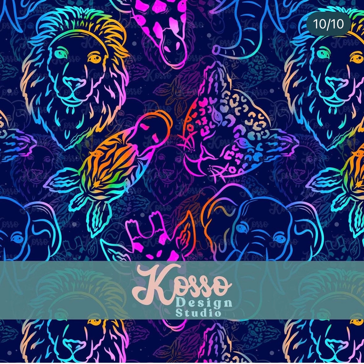 Jungle Outline - Non exclusive seamless design – Kosso Studios