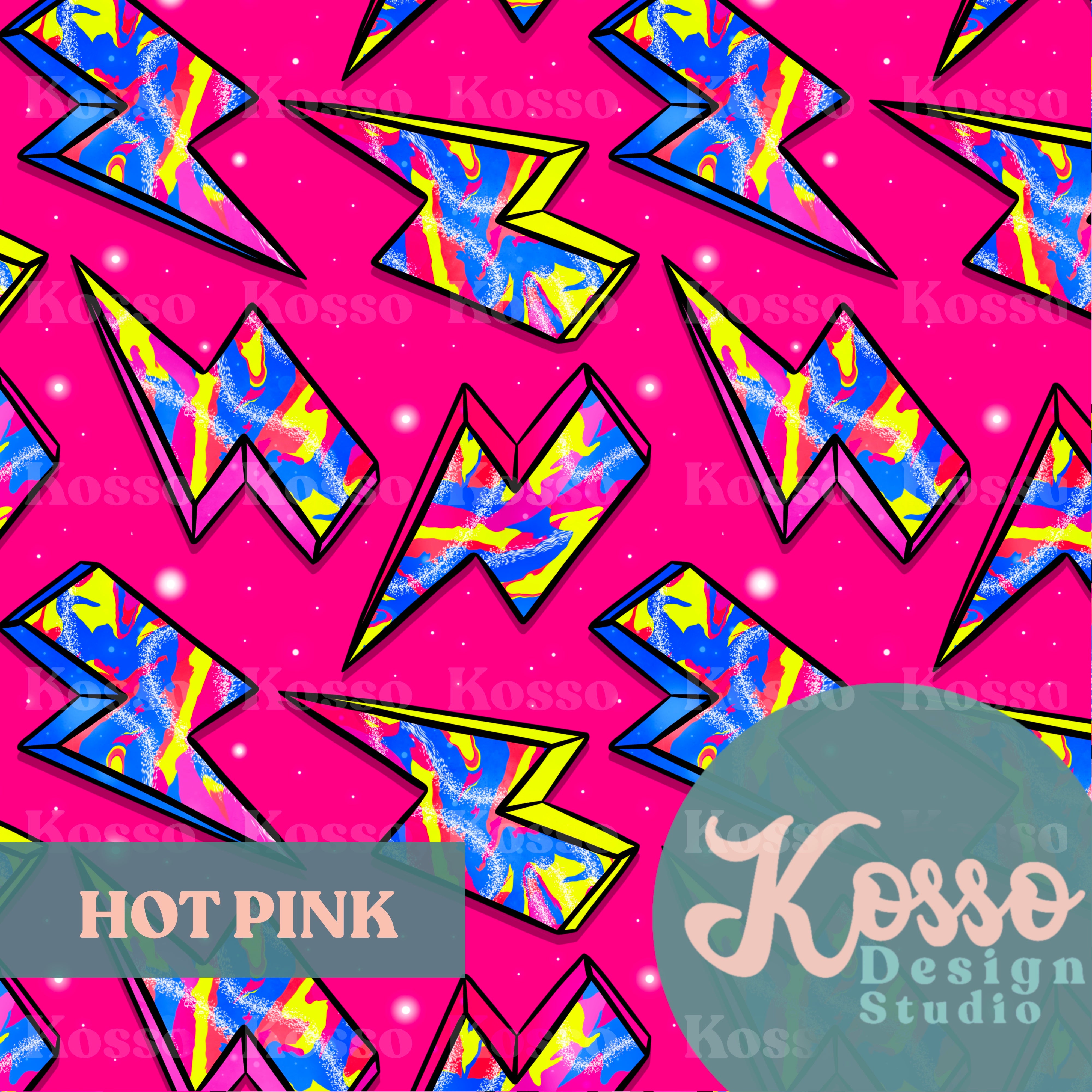 Barbie Inspired Bolts - Non Exclusive Seamless Design – Kosso Studios