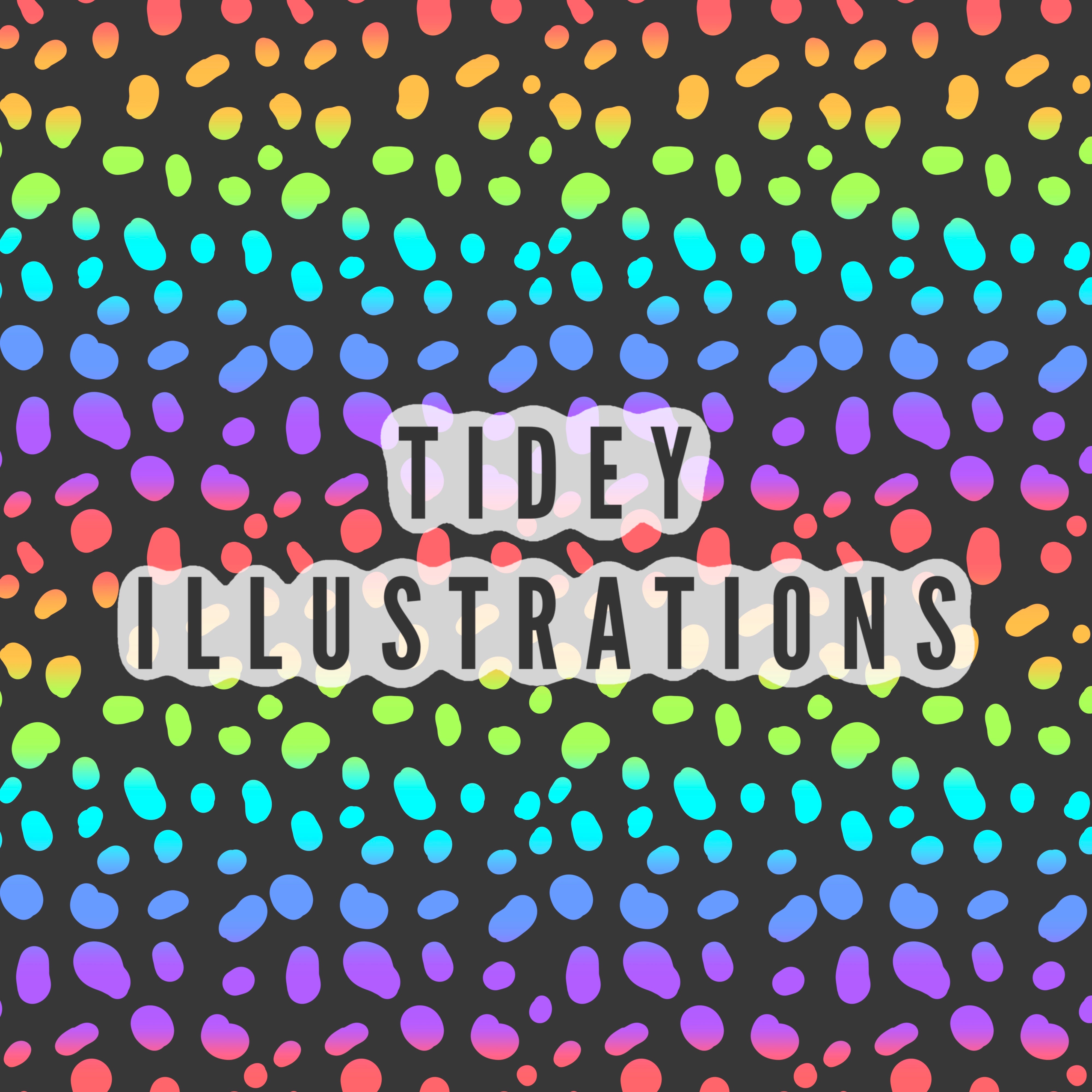 Dark Rainbow Dalmatian Animal Print Seamless JPEG Digital Download Fil ...