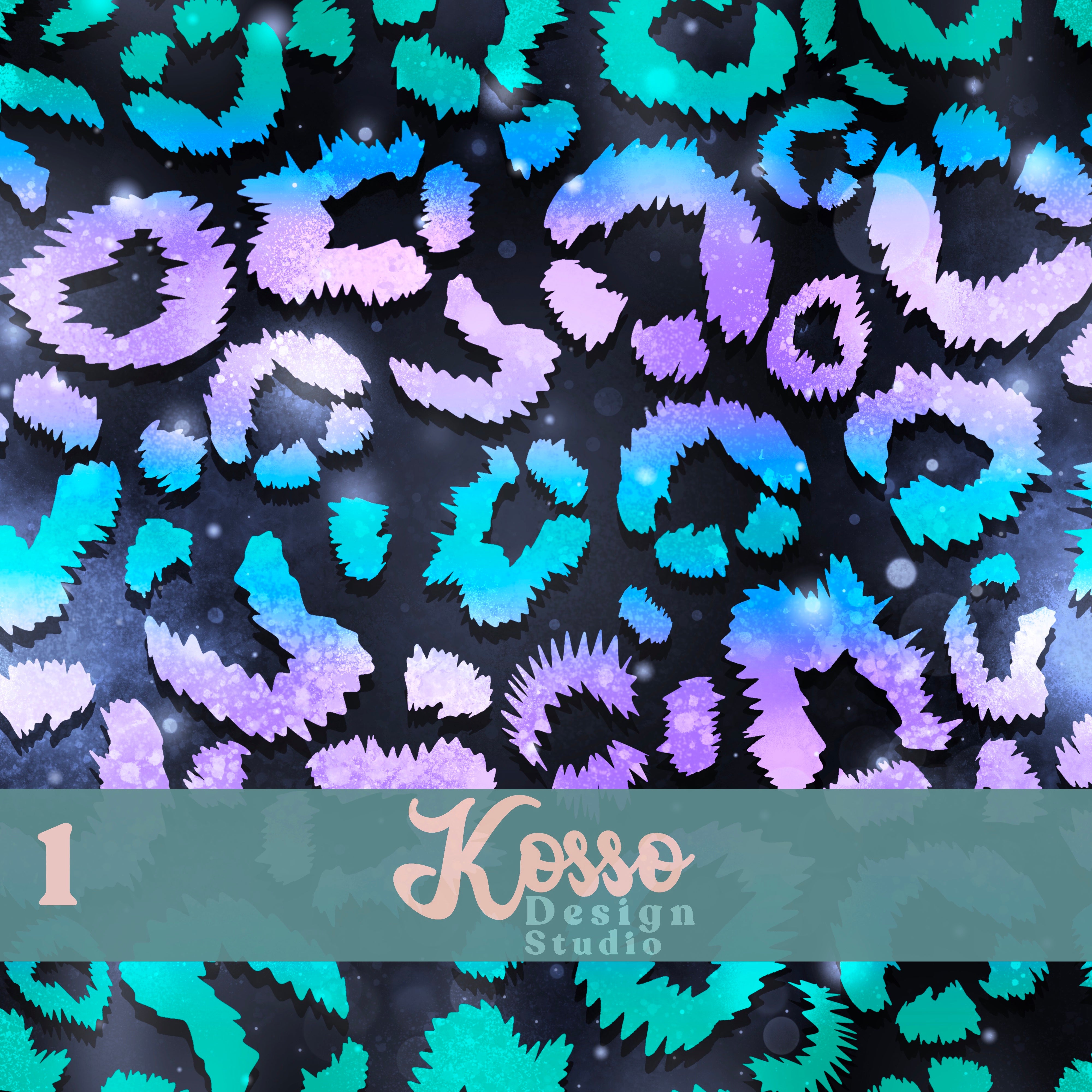 Galaxy Leopard Print- Non Exclusive- Seamless Design – Kosso Studios