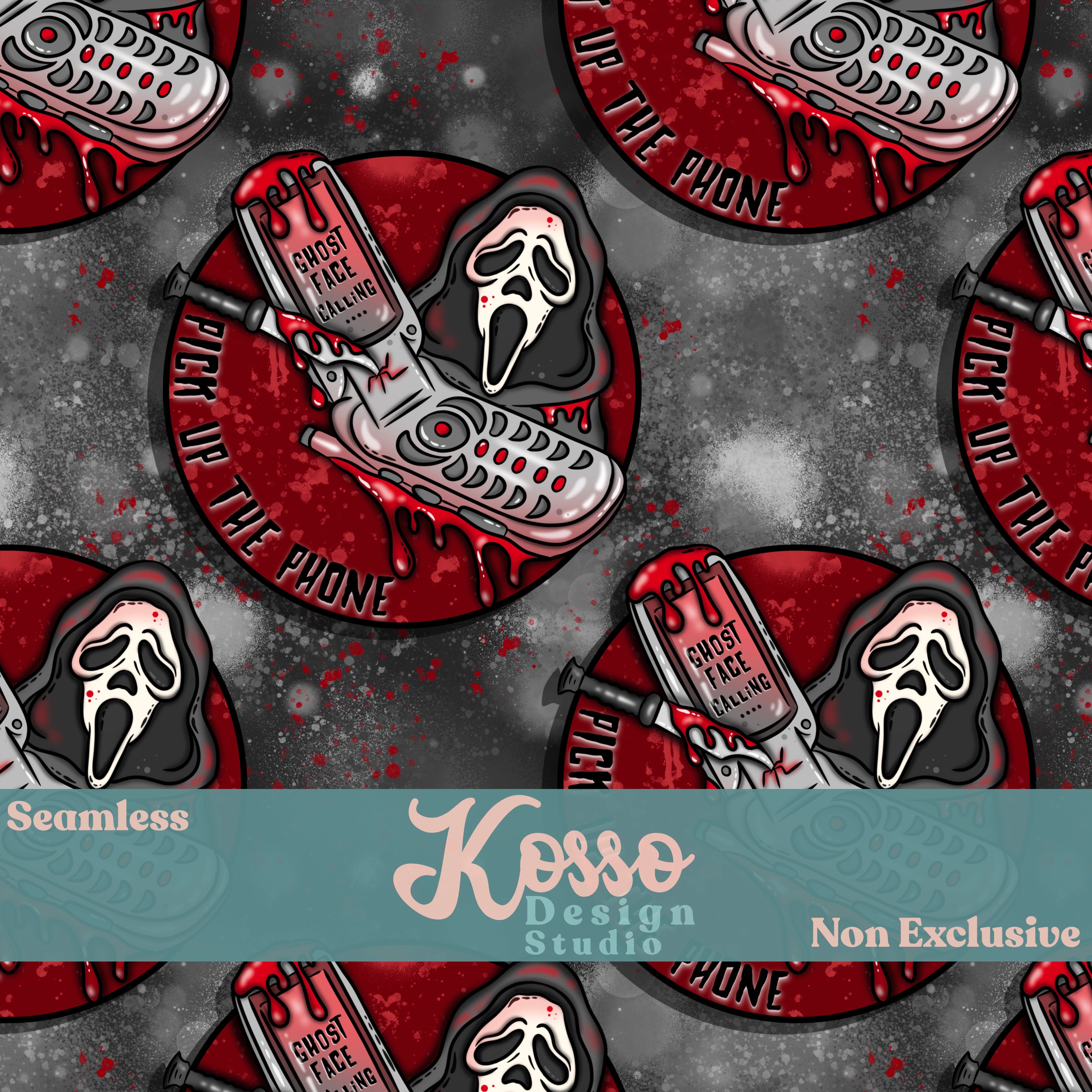 Scream, Pick Up The Phone - Non Exclusive- Seamless Design – Tidey ...